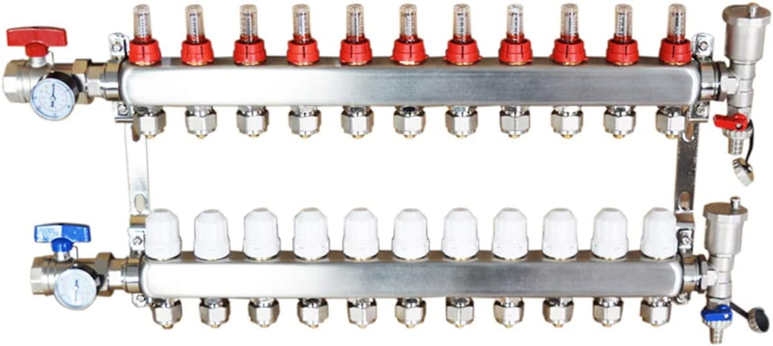 INTSUPERMAI 1/2" Radiant PEX Floor Heating Manifold Set Water ...