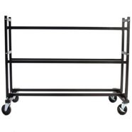 Champro Sports Rolling Basketball Ball Rack and Cart, 4 Rows, 16 Ball ...