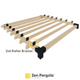 Pergola Rafter Brackets (2x6 Steel) for Adding Traditional Rafters to ...