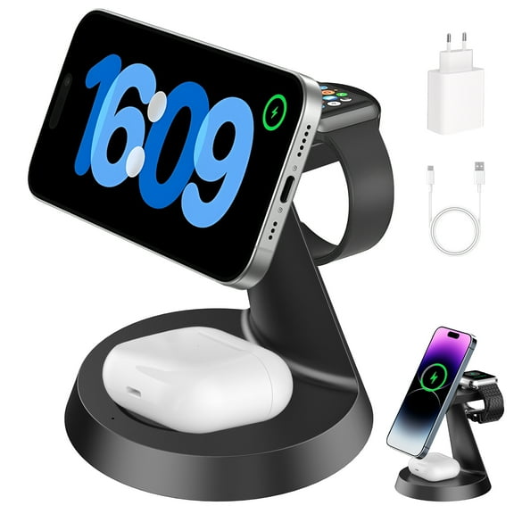 Clever Bright USB Charging Station, 4-Port Charger Organizer, Multi ...