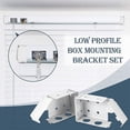 PAPADA 6 Pieces Vertical Blind Bracket White Profile Box Mounting ...