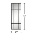 63"x24" Rectangle Wall Mirror Window Mirror Full Mirror,Black - Walmart.com