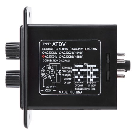 Twin Timer Relay, Adjustable 6S-60M Twin Timer, Long Lifespan Low Power ...