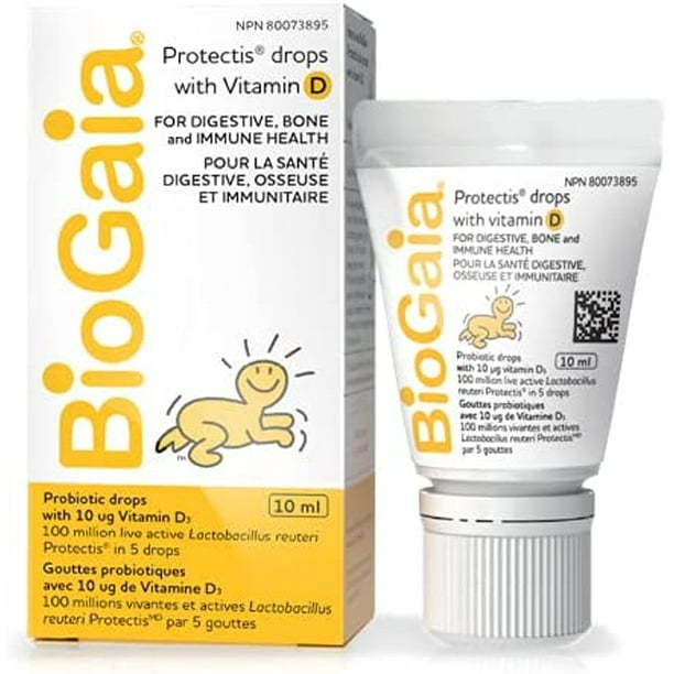 BioGaia Probiotic Drops with Vit.D - 10mL - NEW DROPPER - Walmart.ca