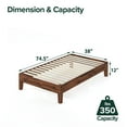 Zinus Marissa 12" Deluxe Wood Platform Bed Frame, Antique Espresso ...