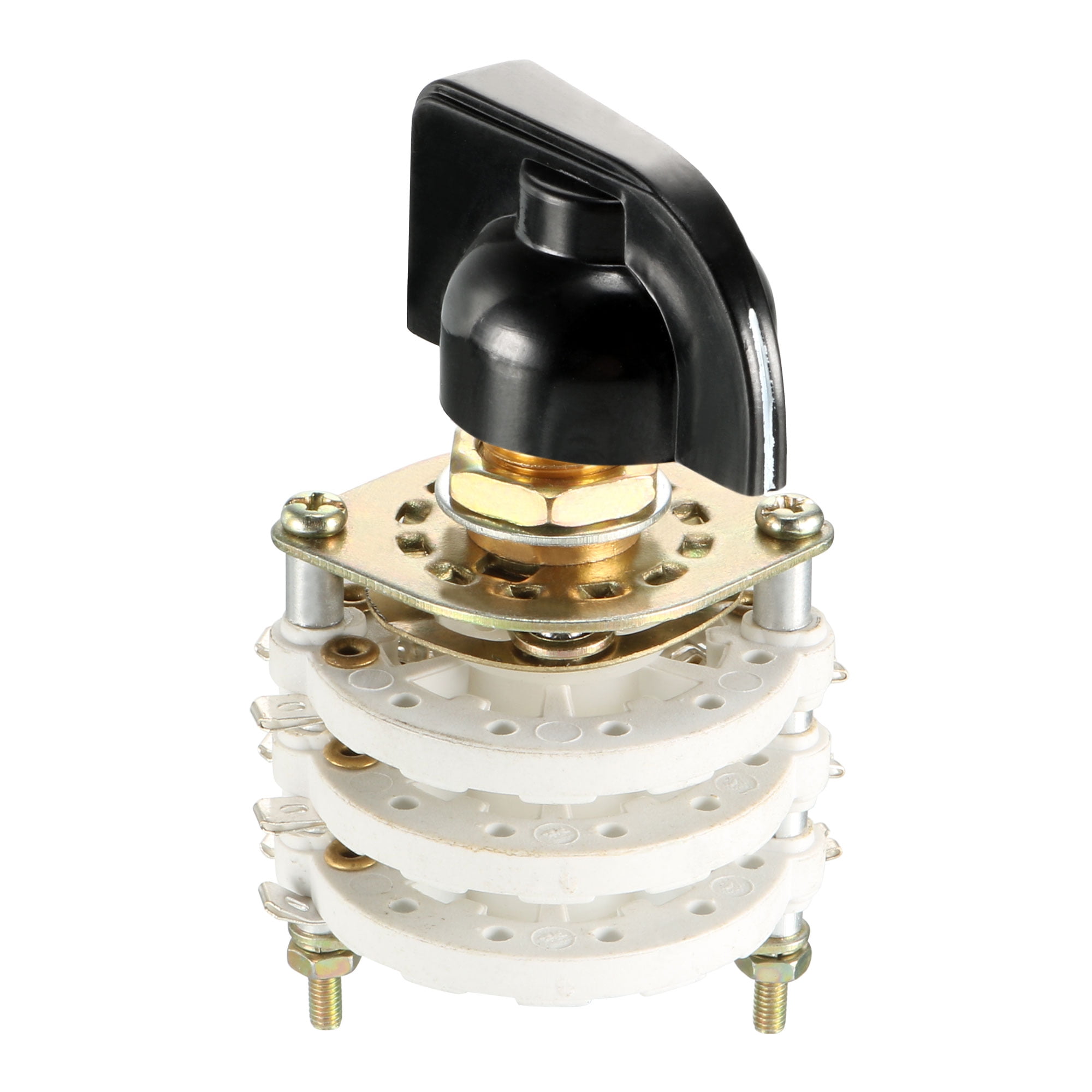 3P6T 3 Pole 6 Position 3 Deck Band Channel Rotary Switch Selector Knob ...