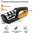 4-in-1 Knife and Scissors Sharpener, Premium Kitchen Knife Sharpener ...