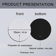 80 PCS Sublimation Blank Cup Coasters Bulk, 4x4 Inch Round Blank Cup ...