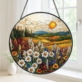 Meadow Flower Window Decor – Stained Glass Style Hanging Art - Walmart.com