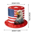 4th of July Uncle Sam Patriotic Top Hat Flag Statue of Liberty Printed ...