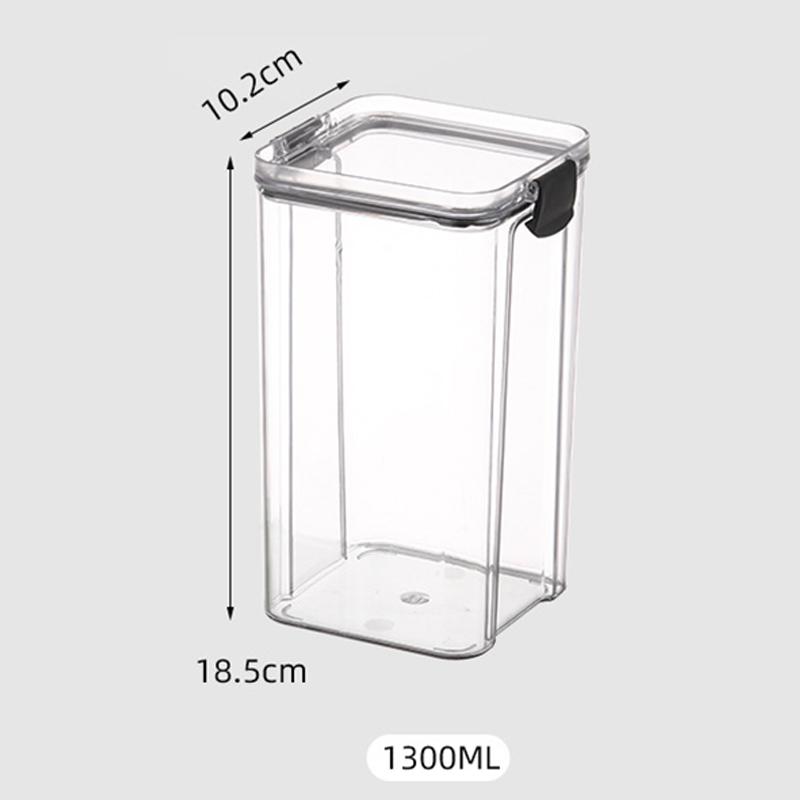 Clear Storage Box With Sealed Lid Large Plastic Leak-Proof Food Bins ...