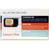 Consumer Cellular All in One SIM Card - Walmart.com
