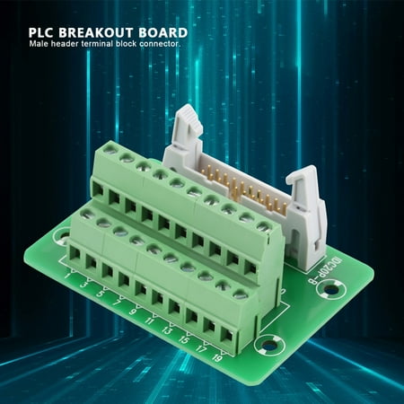 Green PLC Breakouts Board, Din Rail Circuit Breaker, PCB Carrier Block ...