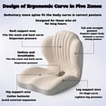 2026 Upgraded Ergonomic Memory Foam Seat Cushion, L-Shaped Office Chair ...