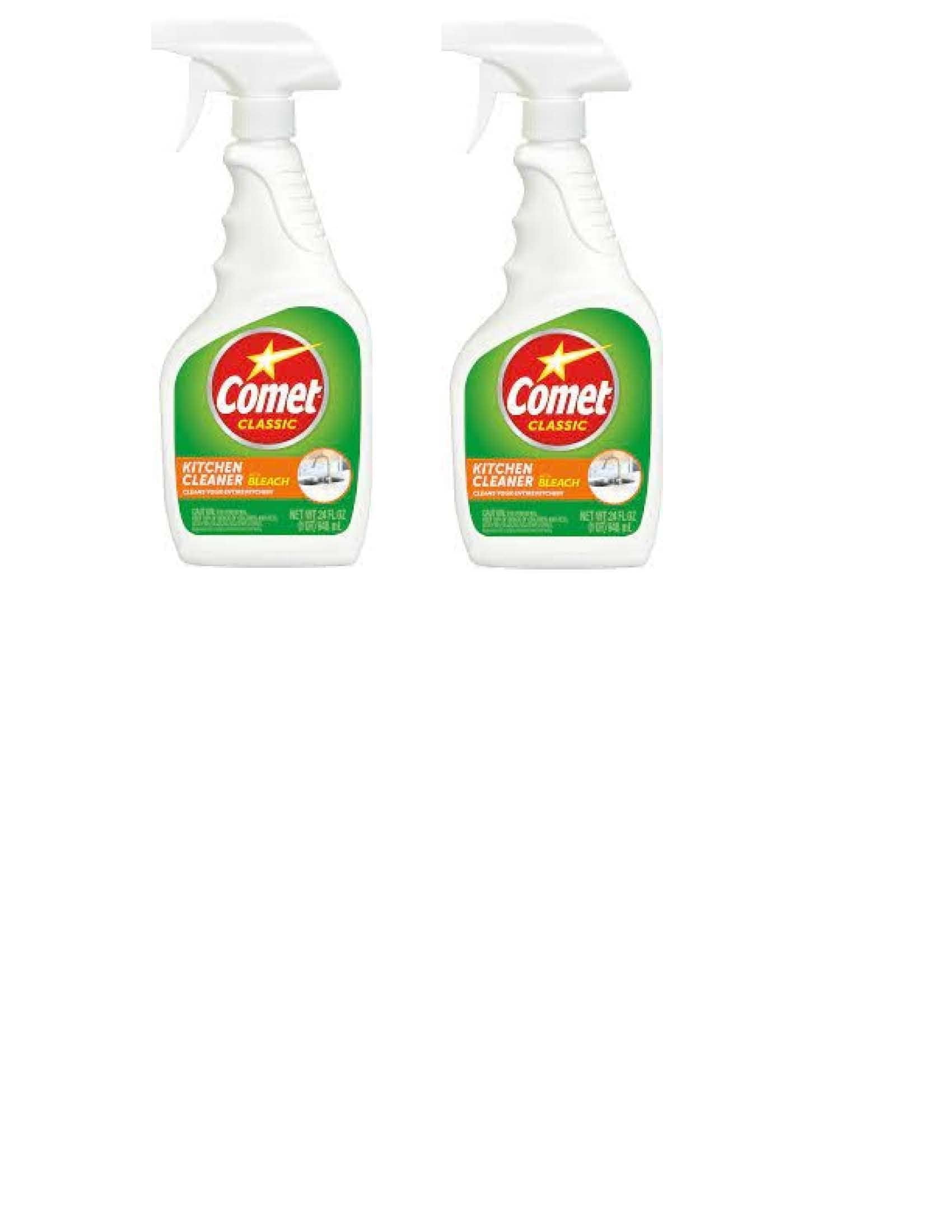 Comet Classic Kitchen Cleaner with Bleach 24 oz. Pack of 2 - Walmart.com