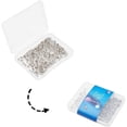 200pcs 4mm Mini Stainless Steel Bead Tips 1mm Small Hole Calotte Ends ...