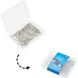 200pcs 4mm Mini Stainless Steel Bead Tips 1mm Small Hole Calotte Ends ...