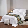 Black Cats Bed Runner King Size Red Purple Wildflowers Daisy Spring ...