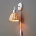 Globe Electric Briar 1-Light Matte White Plug-in or Hardwire Indoor ...