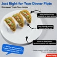 Holatasty Taco Shell Holder Ceramic Stands For 3 Tacos -pact Rack ...