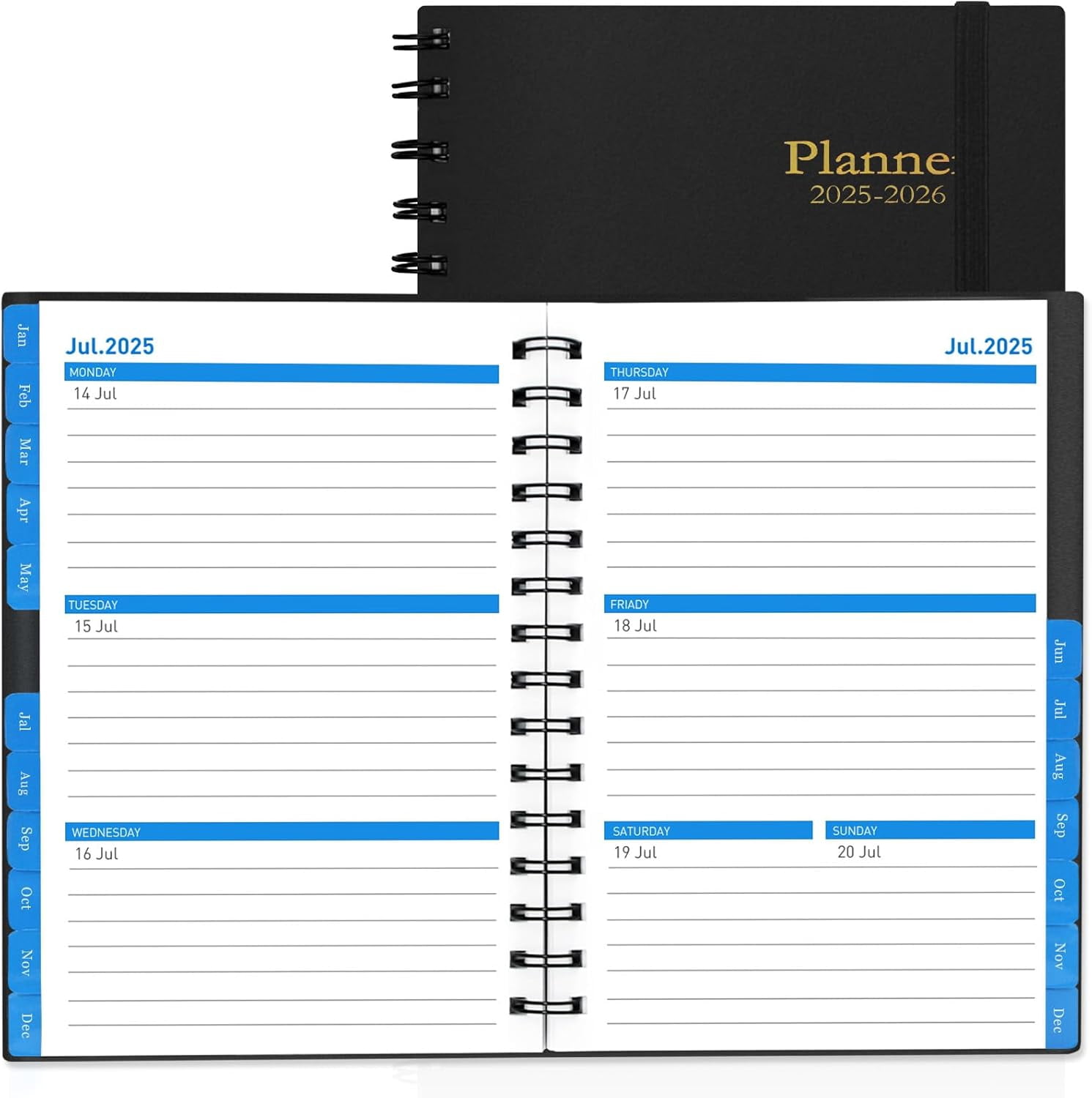 Shiyou-Agenda Quotidien 2025-2026, Planificateur Mensuel Hebdomadaire ...