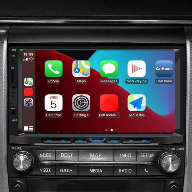HonHasione 7 Inch FM Radio Mirrorlink Apple Carplay Android Auto Car ...