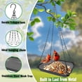 Hanging Bird Feeder for Outdoors – 12 x 8 in Rectangular Platform Bird ...