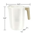 Beautiful by PUR 12 Cup Water Filtration Pitcher, W 10.2" x H 10.6" x L ...