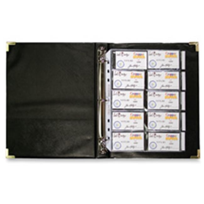 Anglers Company Ltd. 3-Ring Business Card Binder- 100 Card Cap- 8-.50in ...