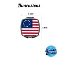 Betsy Ross Flag 13 Colonies Travel Makeup Handbag Purse Small Pocket ...