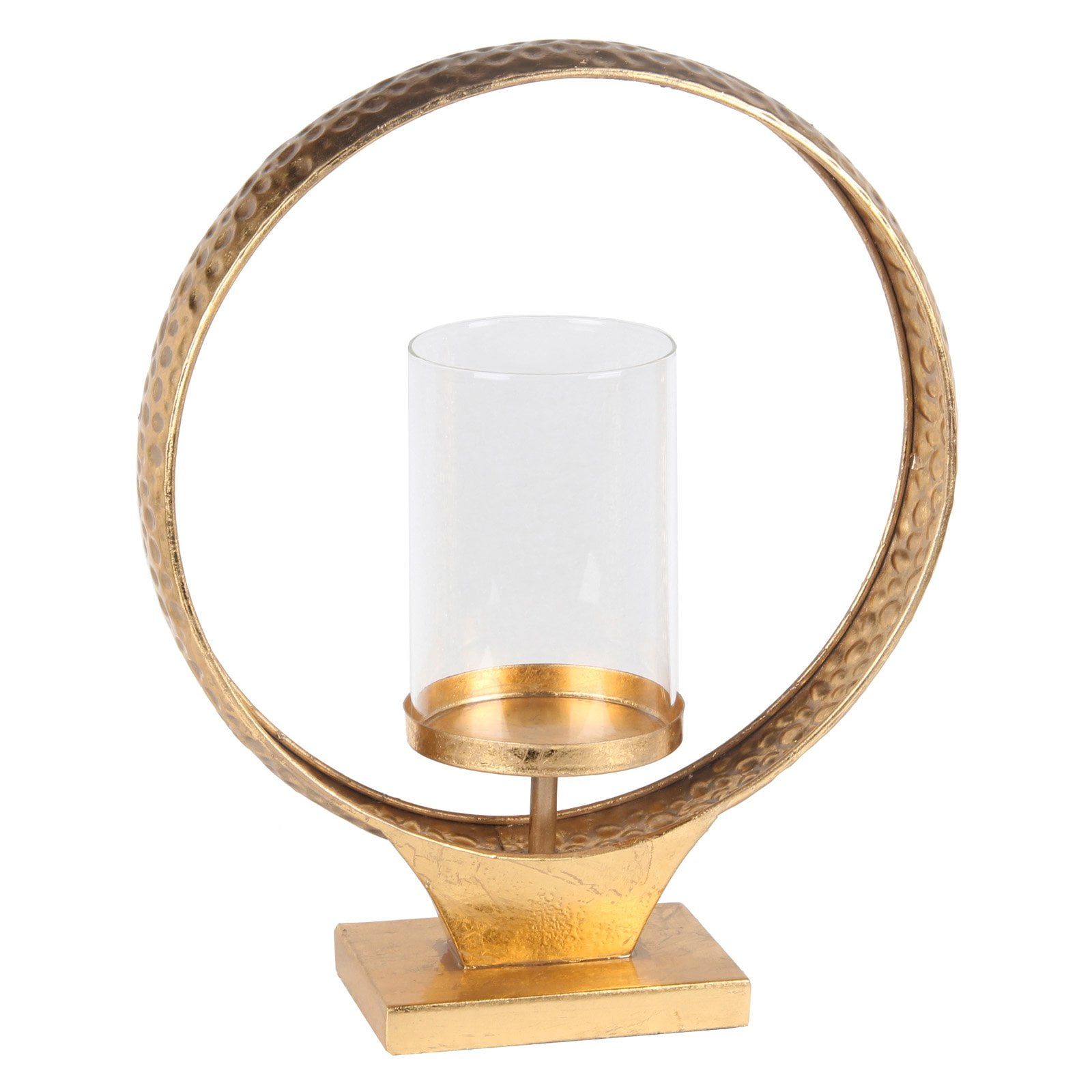 Privilege International Gold Leaf Circular Lantern - Walmart.com