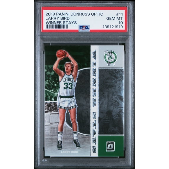 2019 Panini Donruss Optic Winner Stays Larry Bird #11 PSA 10 - Walmart.com