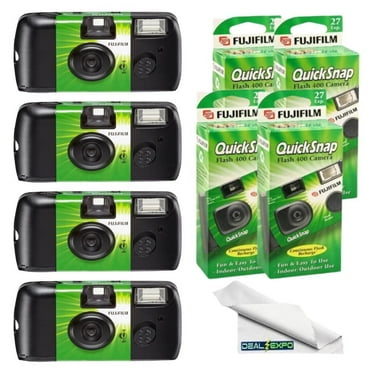 Fujifilm QuickSnap Flash 400 Disposable Single-Use 35mm Camera with ...