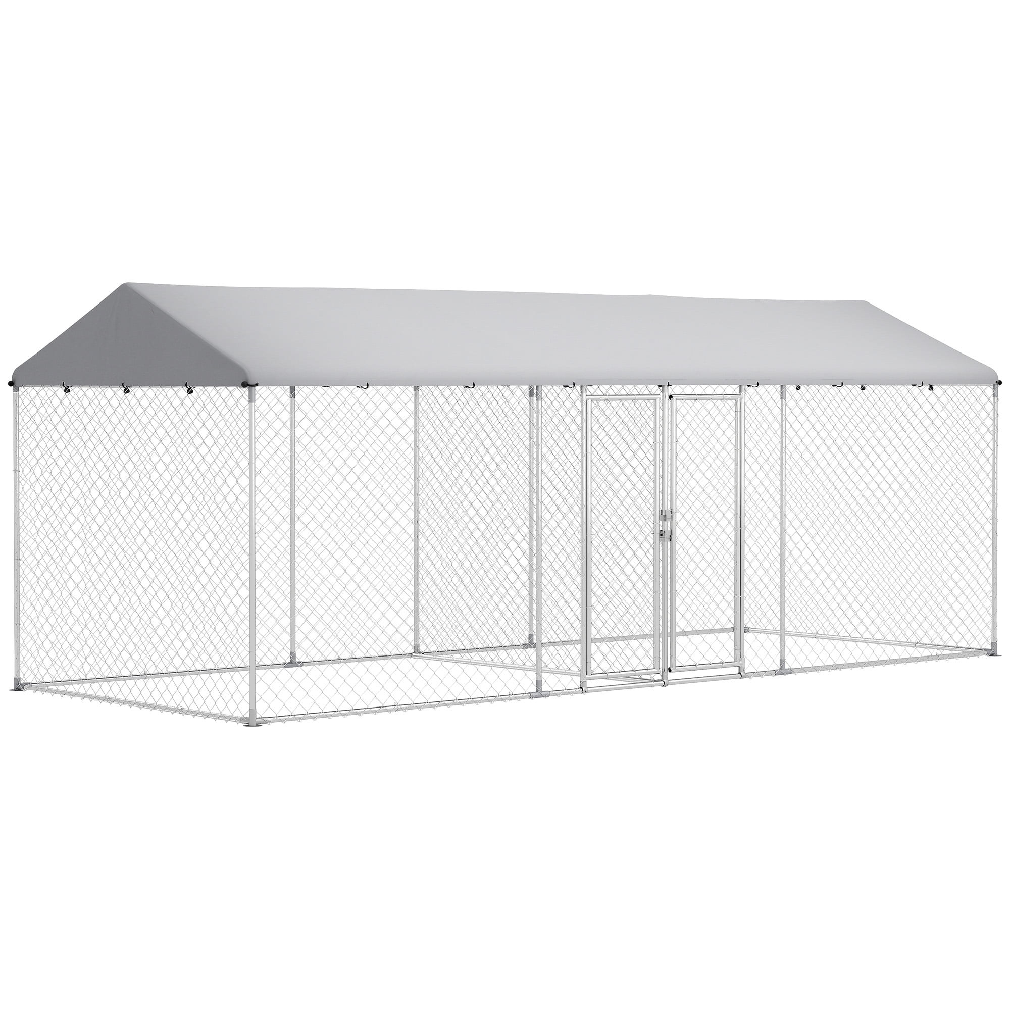 Click here for Pawhut Outdoor Dog Kennel  Dog Run With Two Rooms... prices