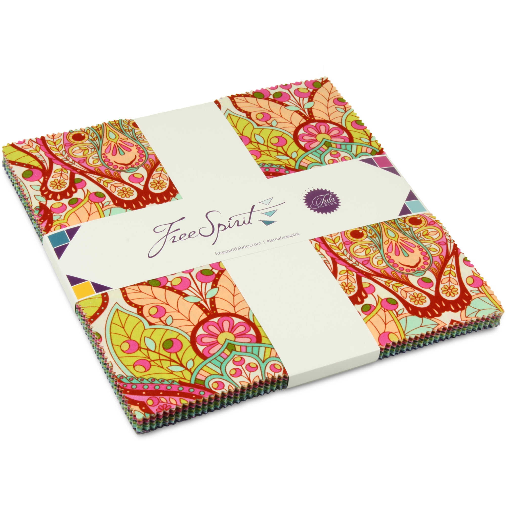 Tula Pink Slow and Steady Layer Cake by Free Spirit, 42 10" Quilting ...