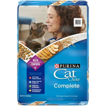 Purina Cat Chow Complete Dry Cat Food, 25 lb - Walmart.com