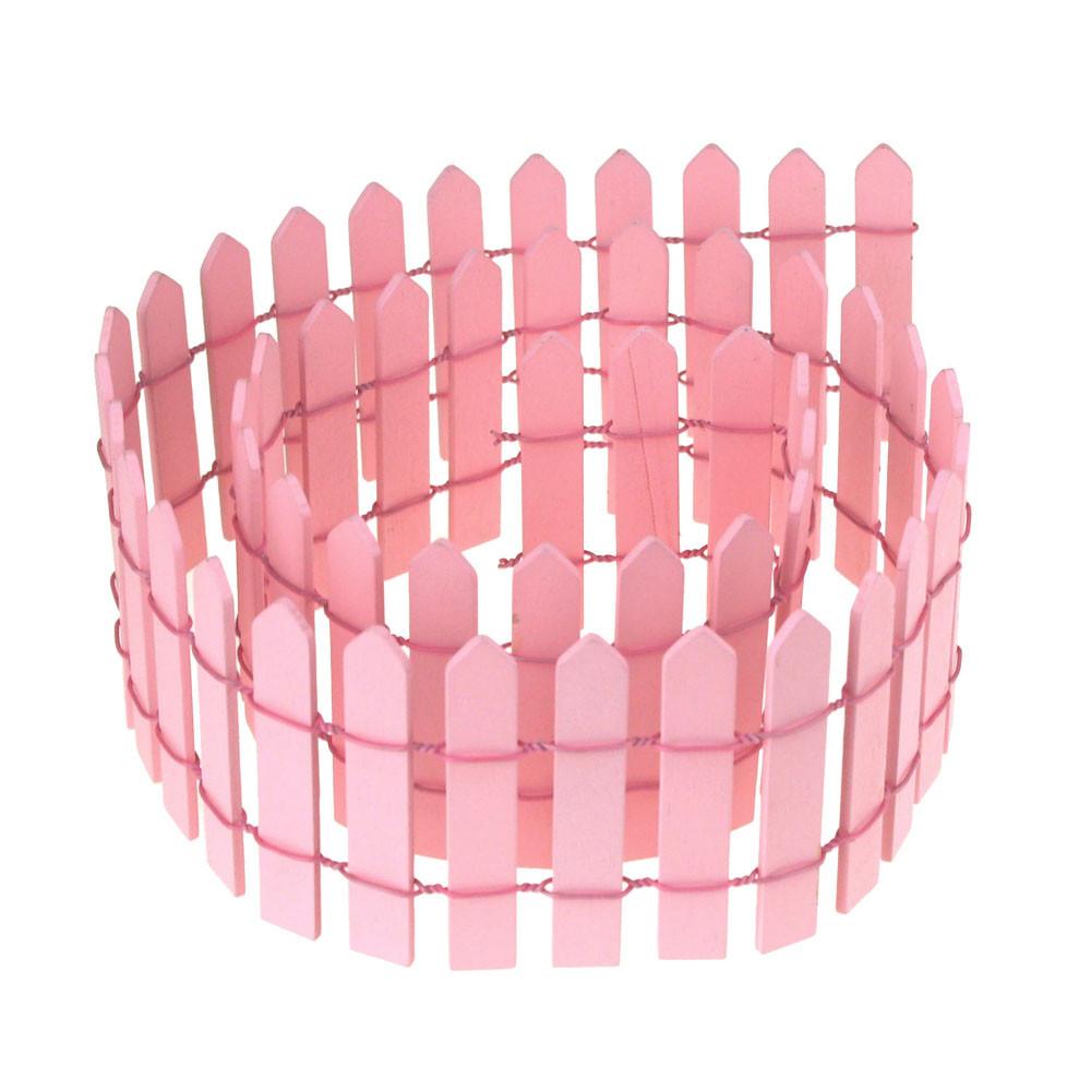 Miniature Wood Picket Fence, 36-Inch, Pink - Walmart.com