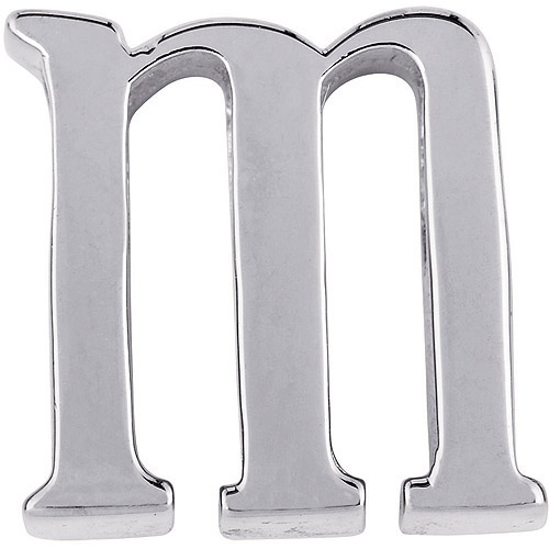 Sterling silver initial charm letter - m - Walmart.com