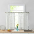 THD Jayce Semi Sheer Kitchen Swag Curtain Panels - Rod Pocket for Small ...
