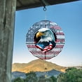 Wind Spinner American style Eagle 10 inches 3D Stainless Steel ...