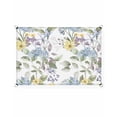Blue Hydrangea Sun Shade Sail 6.5'X10' Watercolor Spring Yellow Floral ...