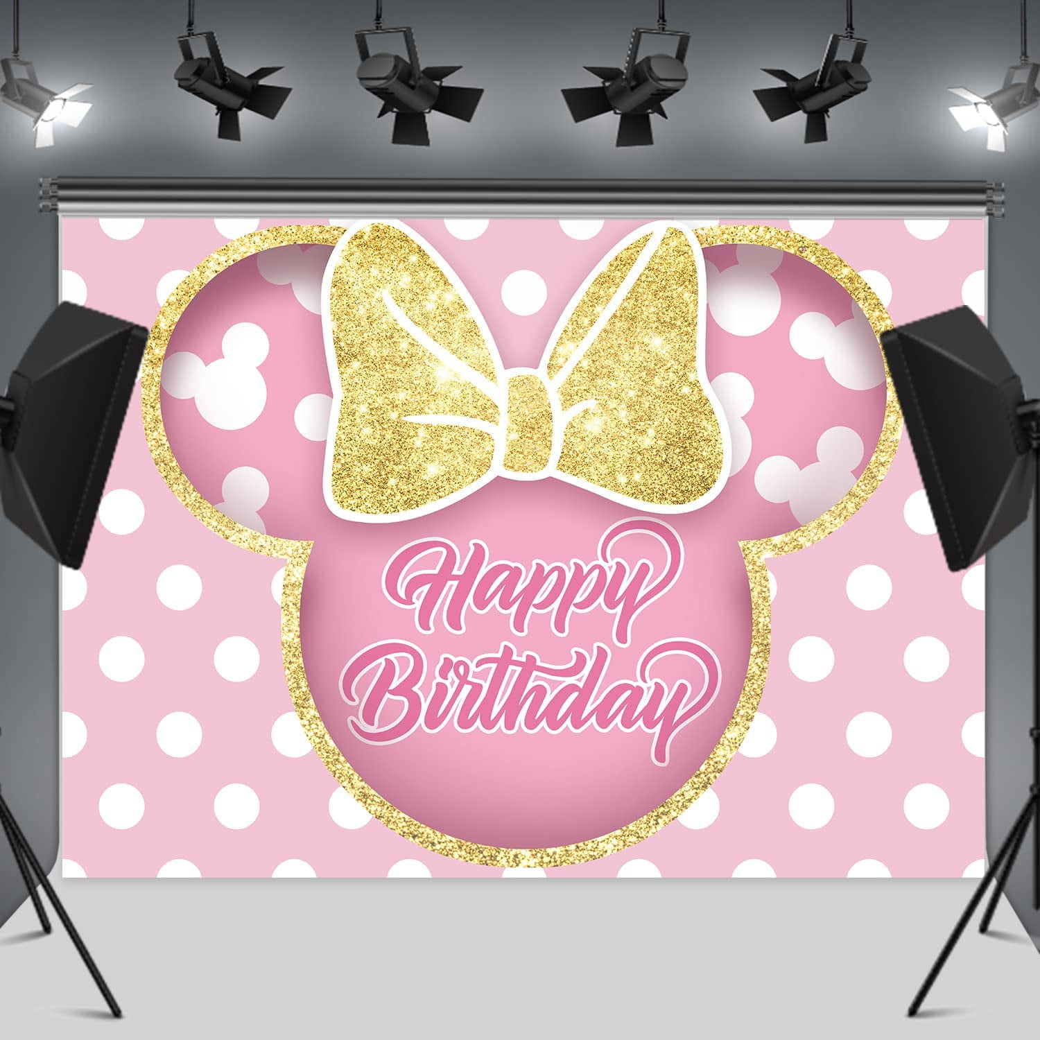 Light Pink Minnie Mouse Head