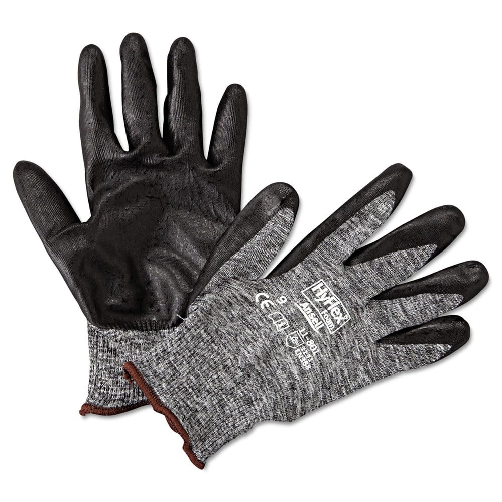 11801L Hyflex Foam Gloves, Dark Gray/black, Size 9, 12 Pairs - Walmart.com