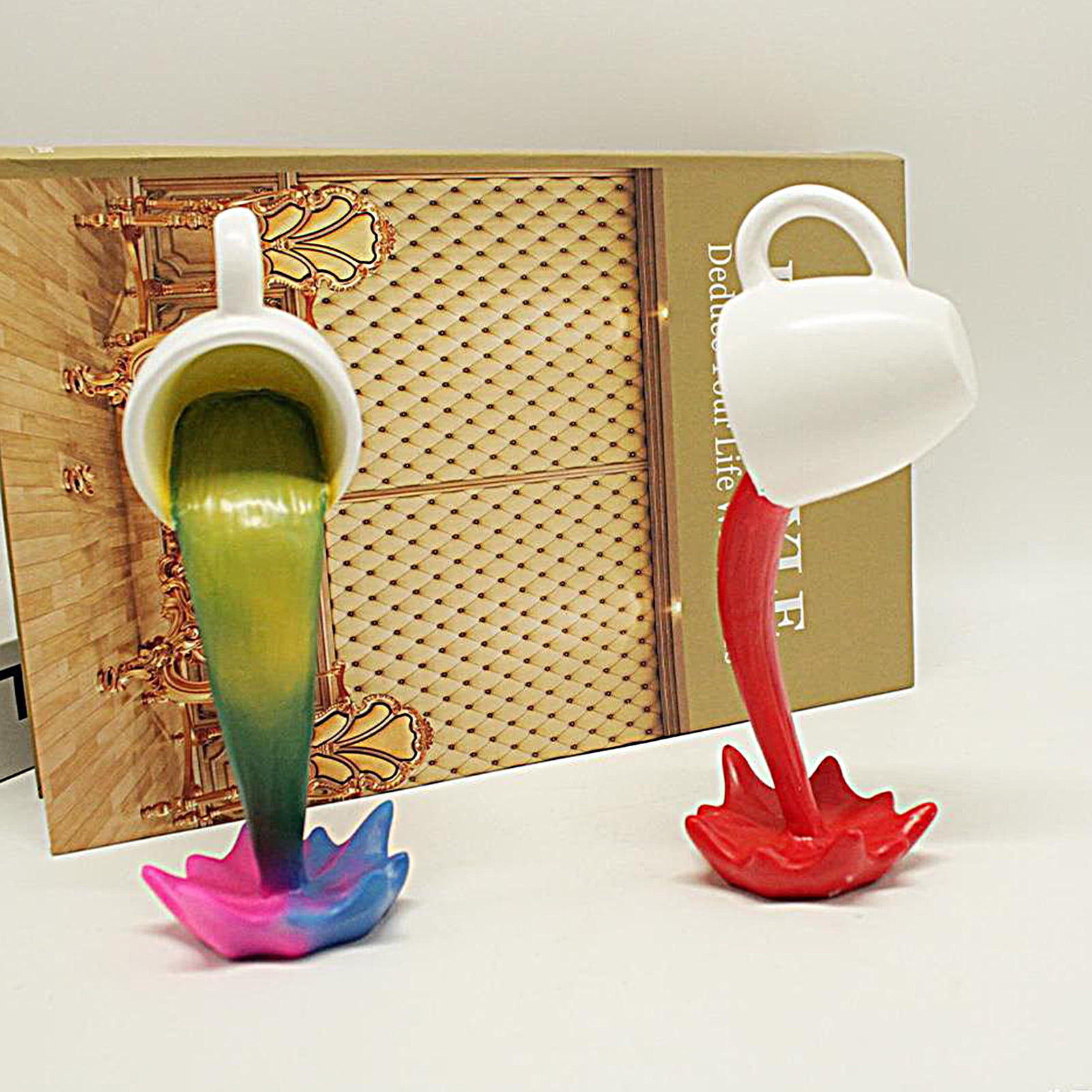 Hesroicy Coffee Mug Statue Festive Home Decoration 3D Effect Floating ...