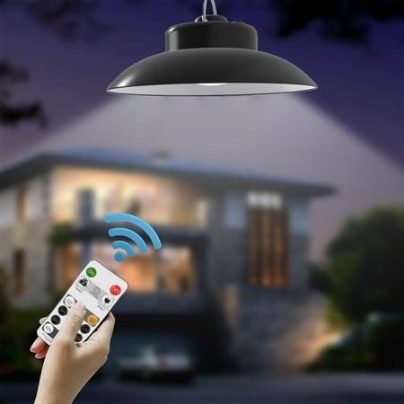 LSLJS LED Remote Control Patio Decorative Pendant Light, Cordless Light ...