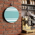 Round Metal Signs for Outside Geometric Pattern Tin Signs Stainless ...
