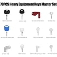 70 Heavy Equipment Keys Master Set, Construction Machinery Key for Cat ...
