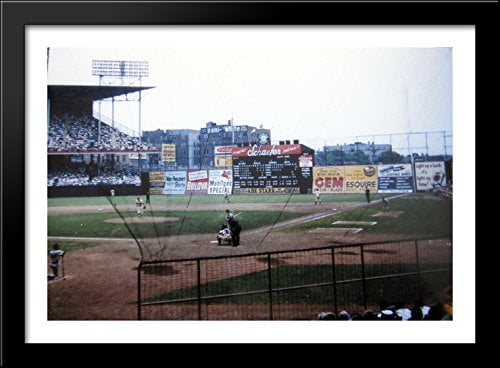 Ebbets Field 40x28 Large Black Wood Framed Print Art - Home of the ...