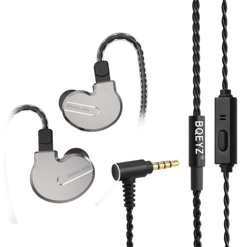 Bqeyz Kb1 Wired In-Ear Headphones Diy Earphones 1Ba+2Dd Dynamic Hifi ...
