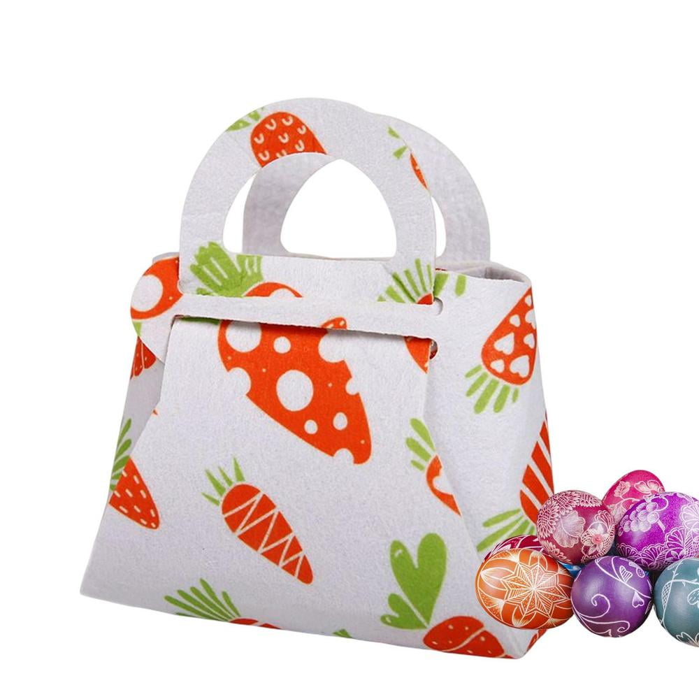 Laideyi Happy Easter Egg Hunt Bags Easter Kraft Gift Bags with Handles ...